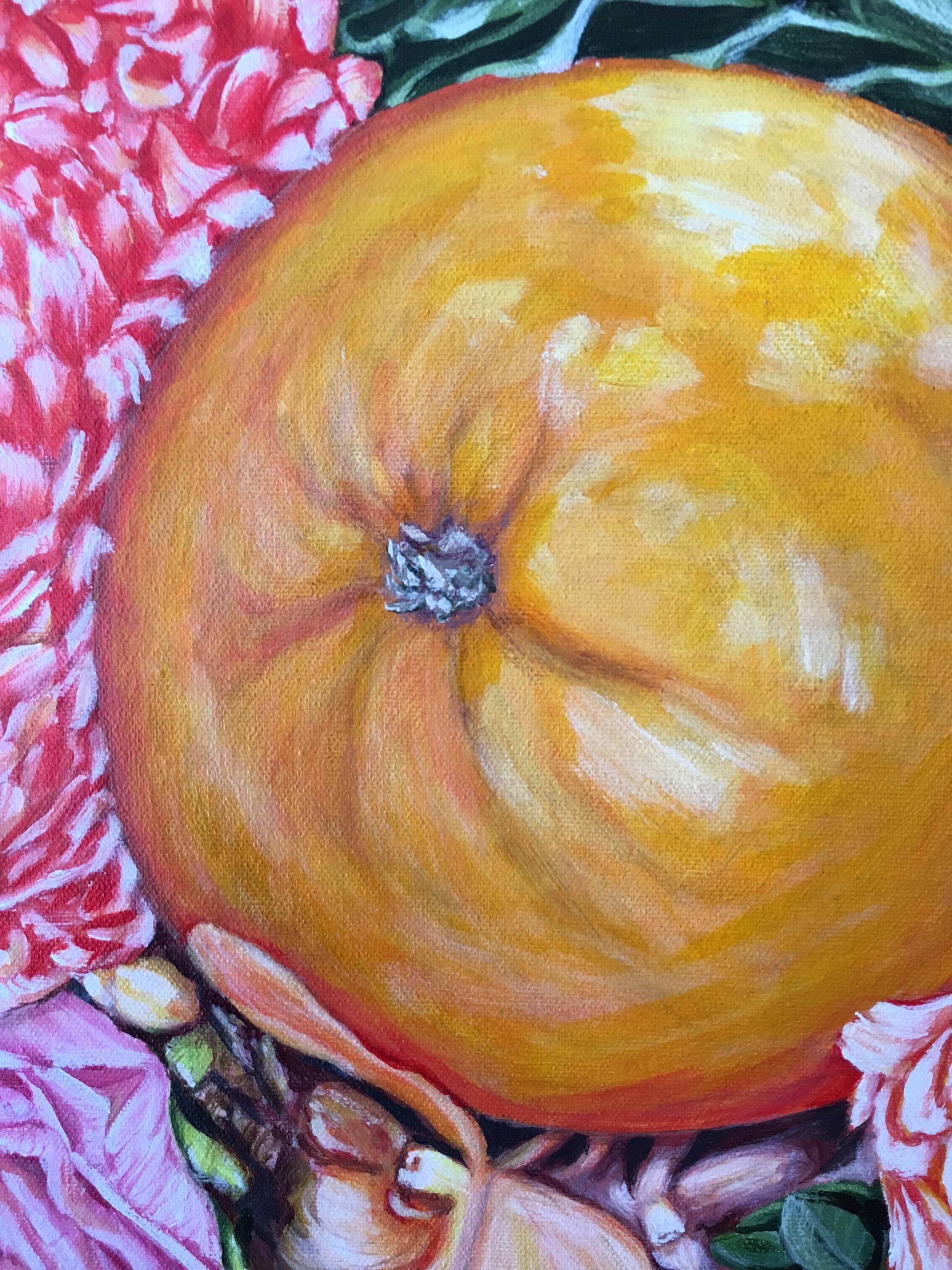 A Life Time Blessing—Orange And Chrysanthemum