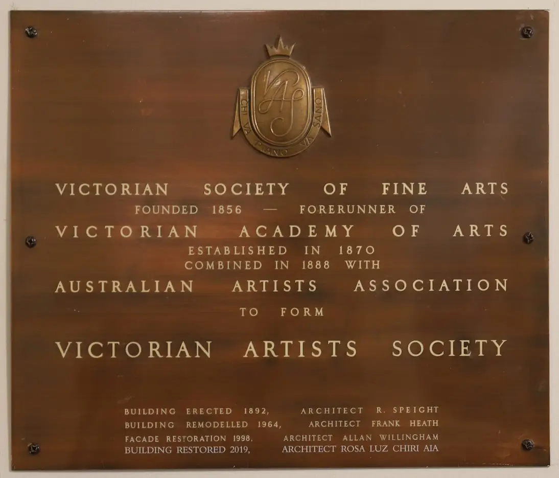 History of the VAS Gallery | Victorian Artist Society