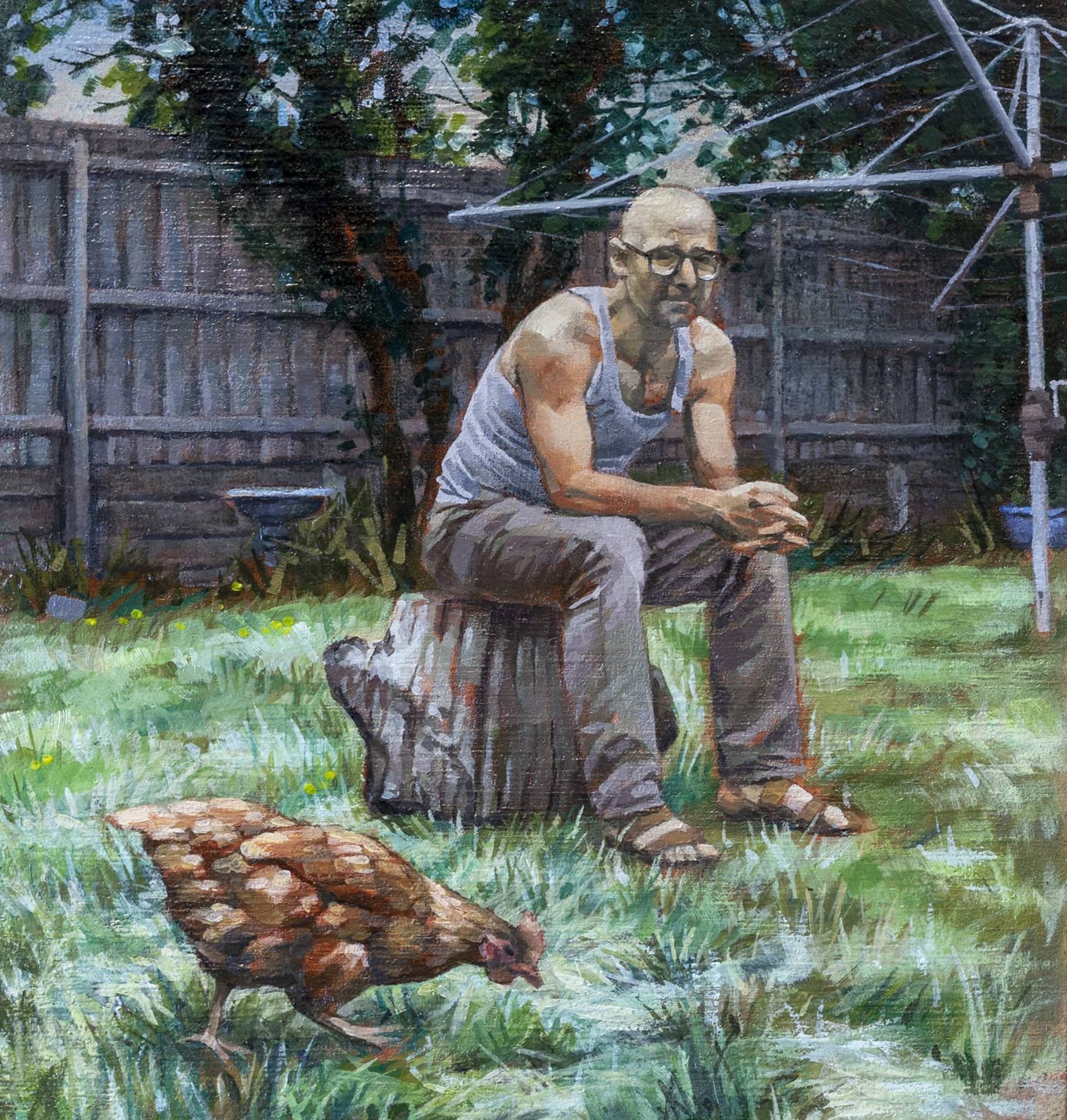 Self Portrait V, Chicken Man