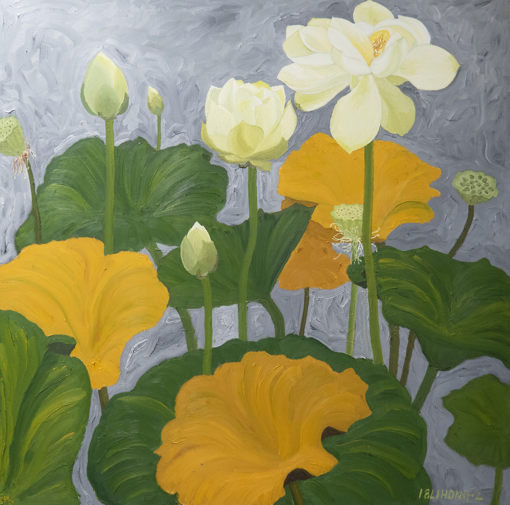 Lotus Flower Series No. 10 by Lihong Zhang