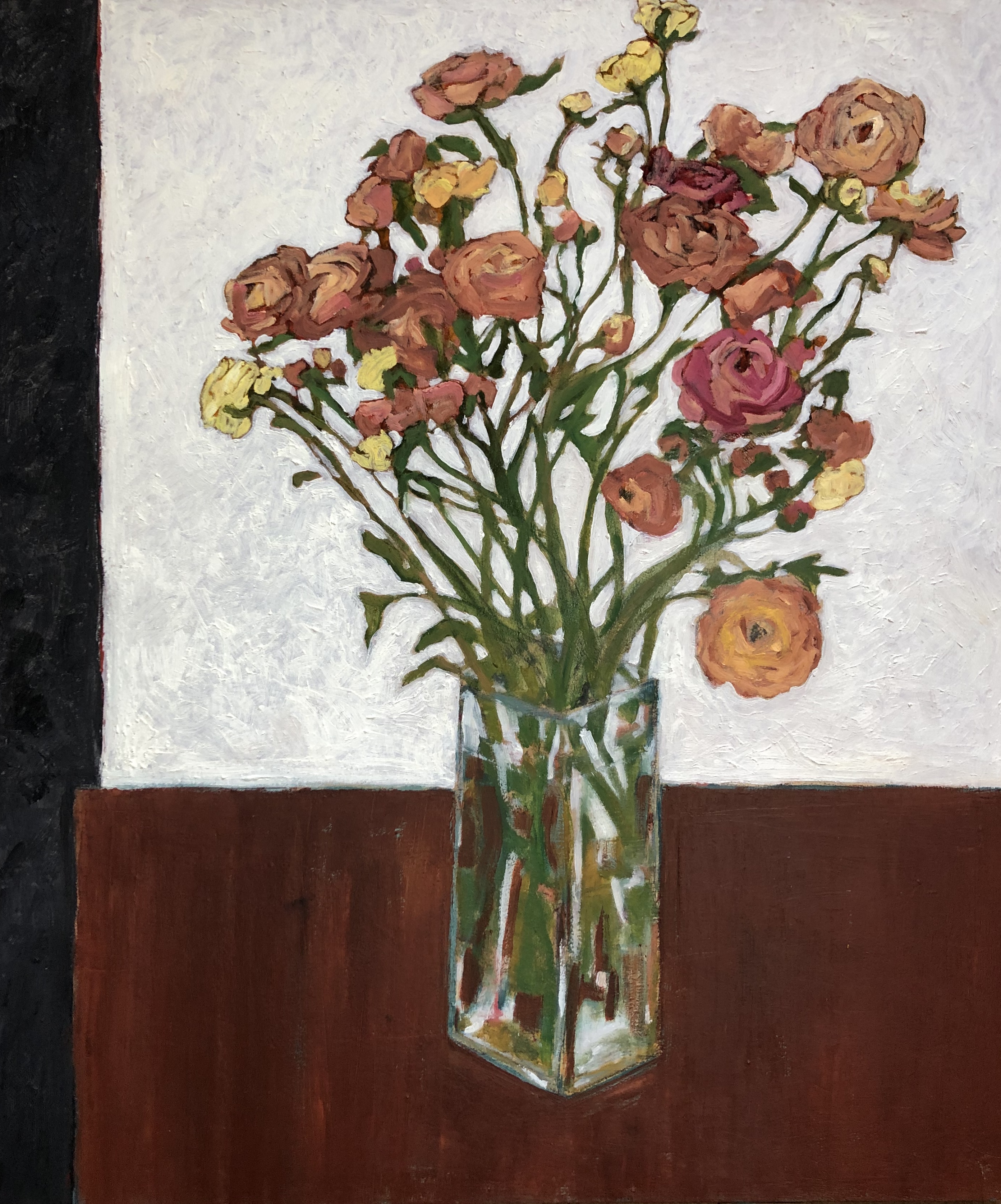 'In The Window', Oil on board By Bronwen Hunt