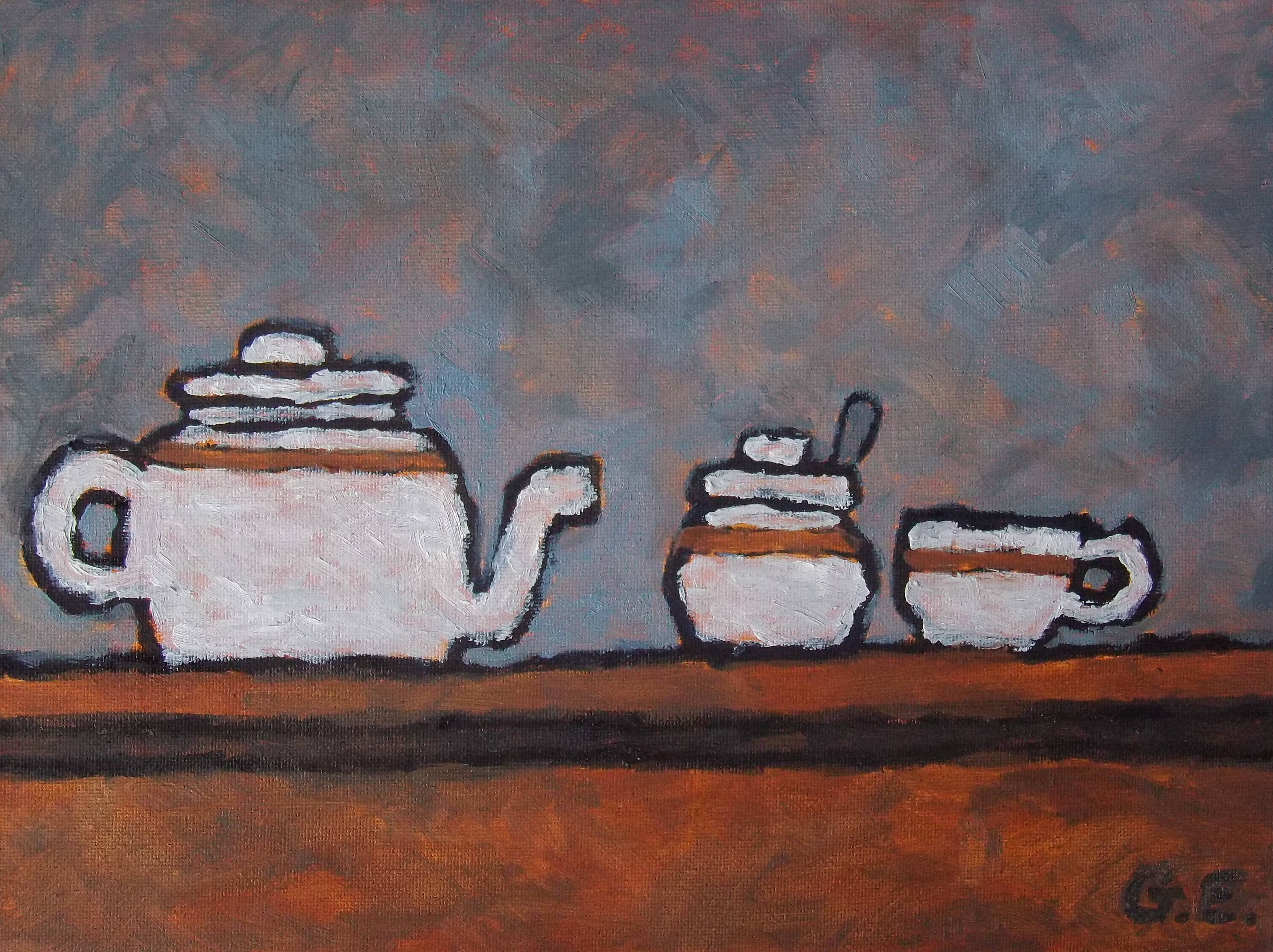 Still Life—Teapot With Cup